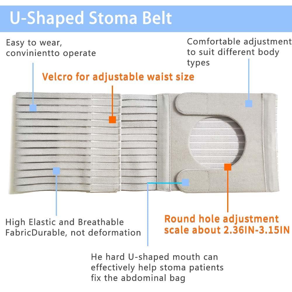 Adjustable Abdominal Medical Ostomy Belt | Universal Stoma Support for ...