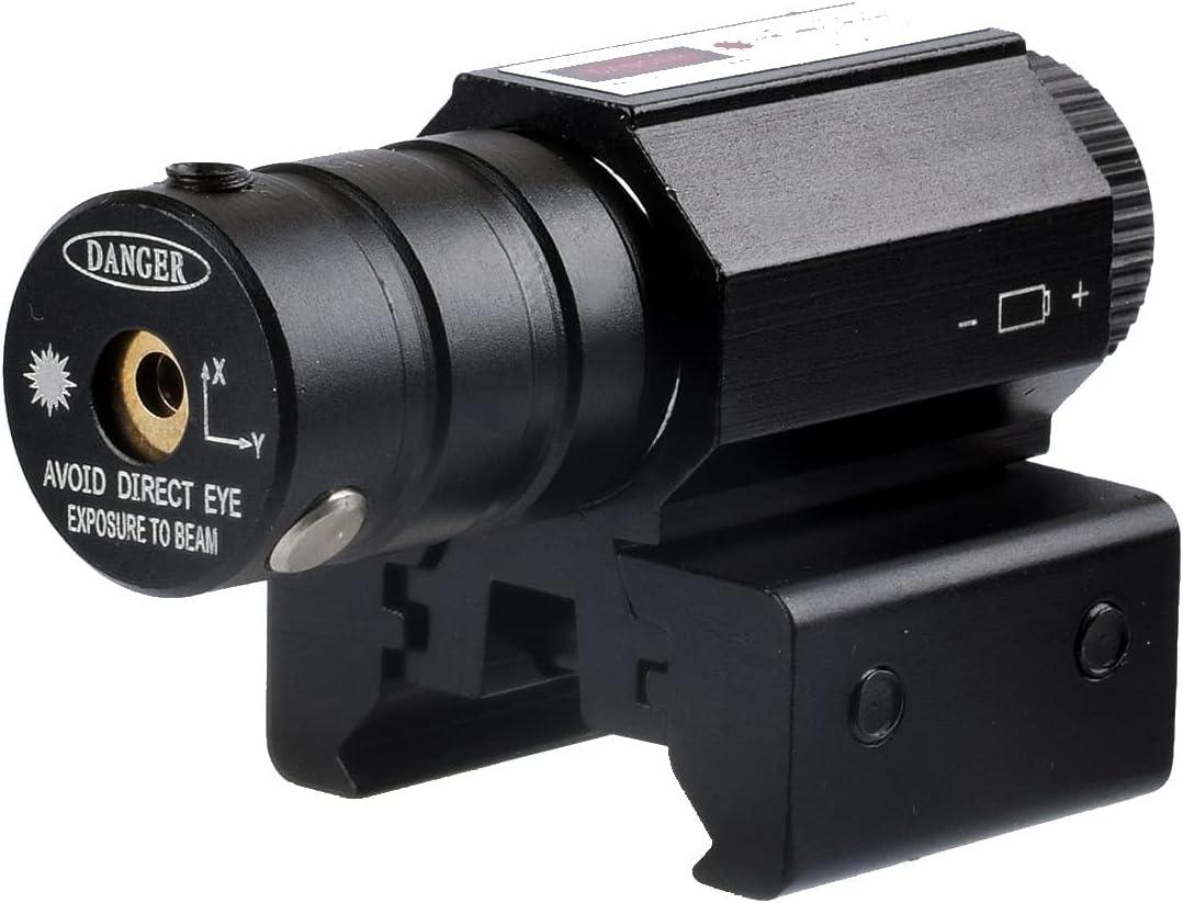 Compact Tactical Red Laser Sight with Picatinny Rail Mount for Pistol ...