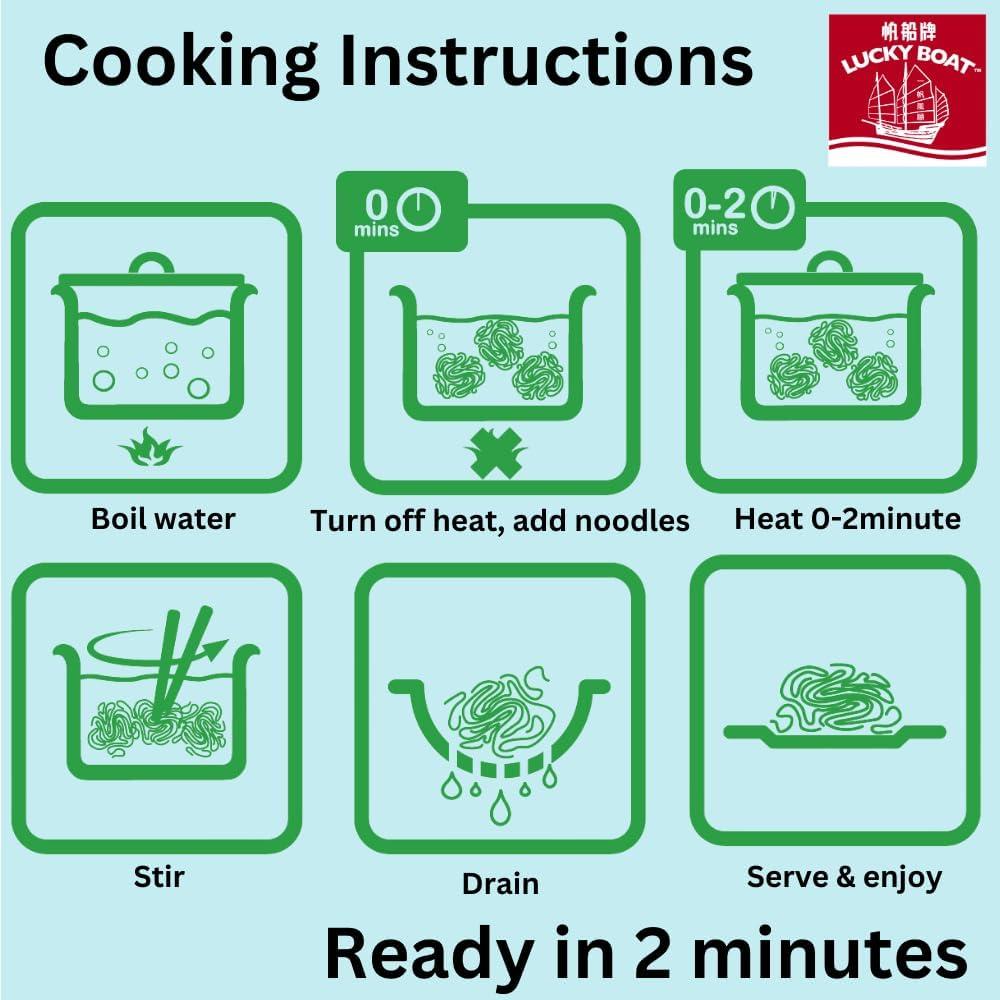Lucky Boat Rice Vermicelli 375g - Gluten Free Noodles for Pad Thai | Thai & Chinese Ingredients ...