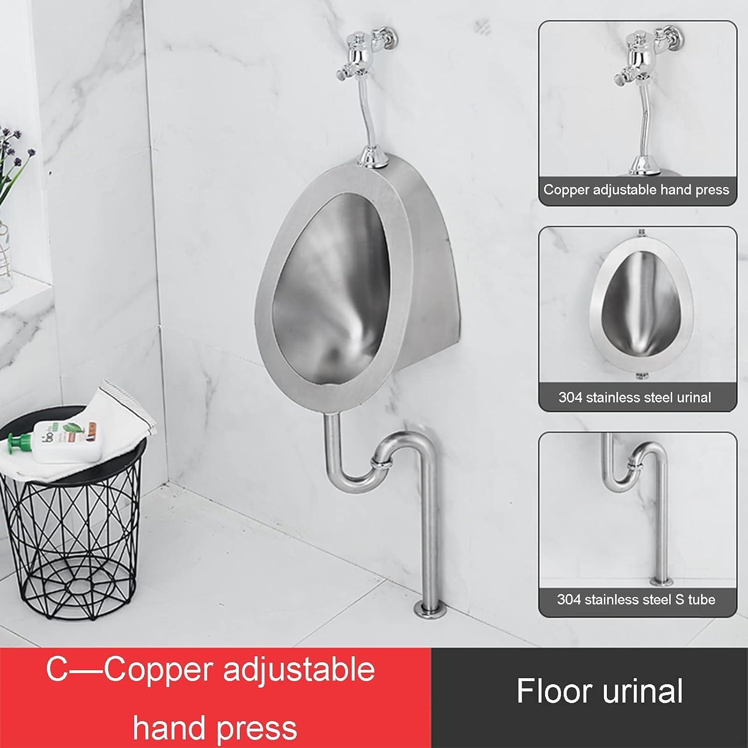 Stainless Steel Wall-Mounted Urinal Men's Urinal Public Toilet Urinal ...