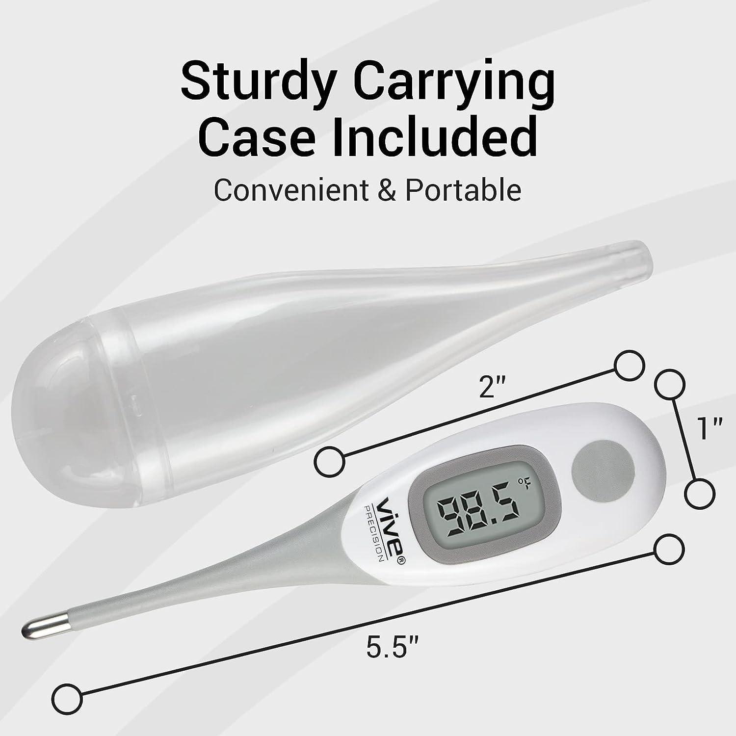 Vive Precision Smart Oral Thermometer - FSA/HSA Approved Medical Grade ...