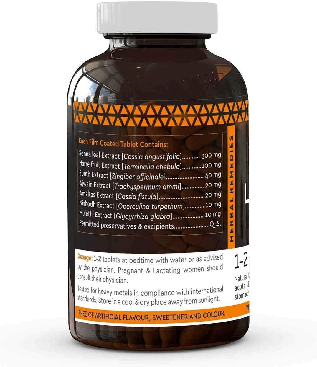 Cureveda Herbal Lax Light Senna Leaf 30 Tablets - Natural Constipation ...