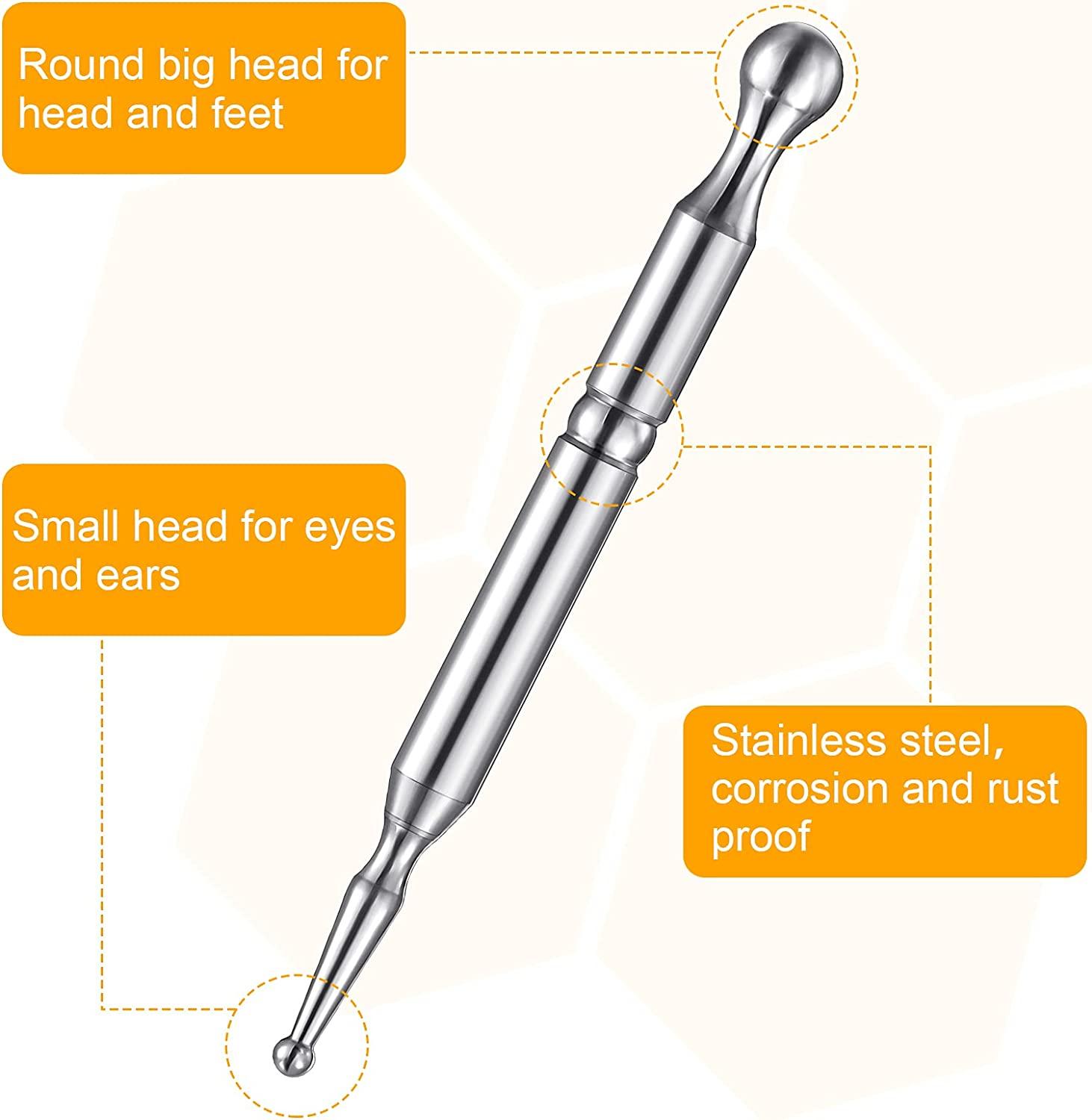 Stainless Steel Acupressure Massage Pen - Deep Tissue Manual ...
