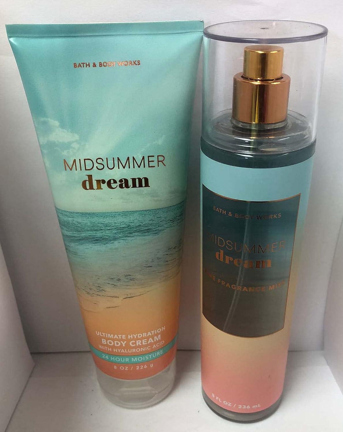 White Barn BBW Bath and Body Works MIDSUMMER DREAM Duo: Fine Fragrance ...