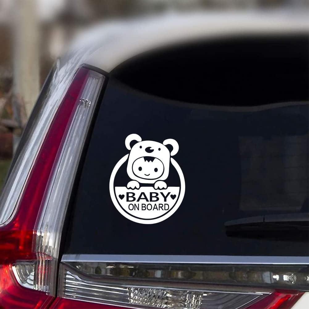 Baby on Board Stickers - Cute Removable Car Safety Stickers (2PCs ...