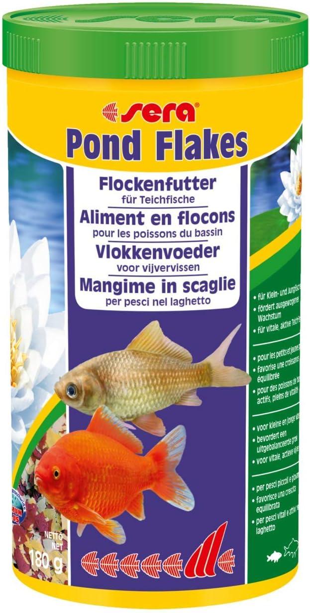 Sera 07070 Pond Flakes Nature 1000 ml - Premium Floating Fish Feed for ...