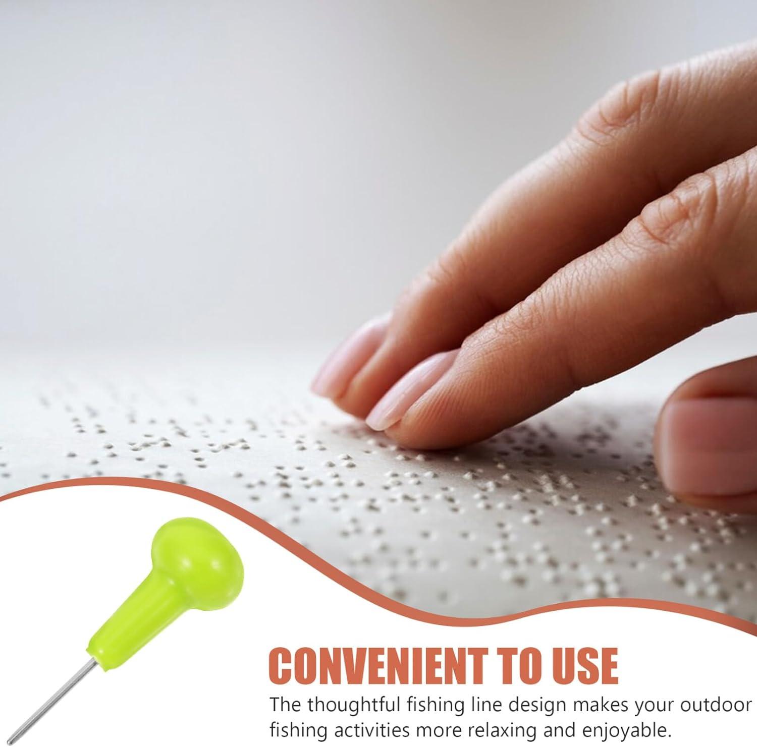 Mobestech Braille Stylus Plastic Braille Pen Braille Writer Pen Blind ...