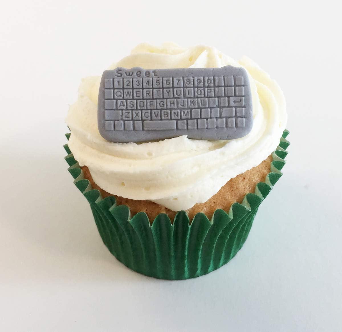 6 Sugar Keyboard and Mouse Cake Toppers. Edible Unique and Made with ...