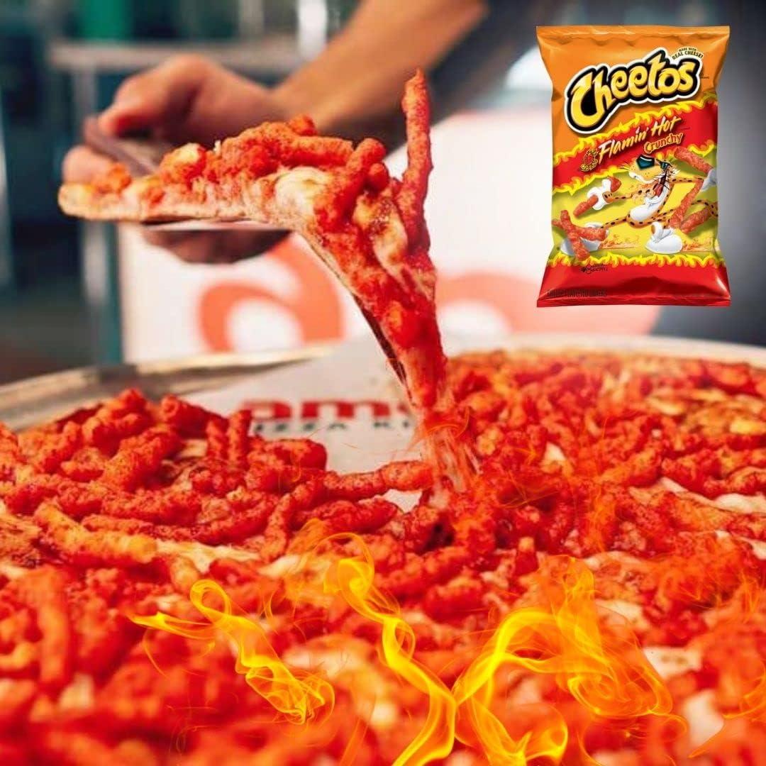 American Cheetos Flamin Hot Crunchy 8oz - 226g - (Pack of 2) - Original American - Party Snack ...