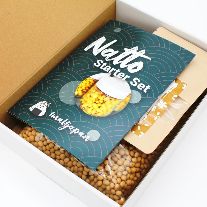 NATTO Starter Set - Make 21 Portions of Vegan Fermented Soybeans | DIY Natto Kit | Includes ...