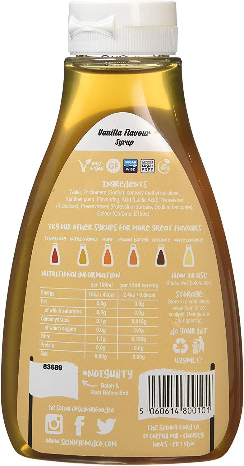 The Skinny Food Co Vanilla Skinny Syrup - 425ml (Pack of 1) | Zero ...