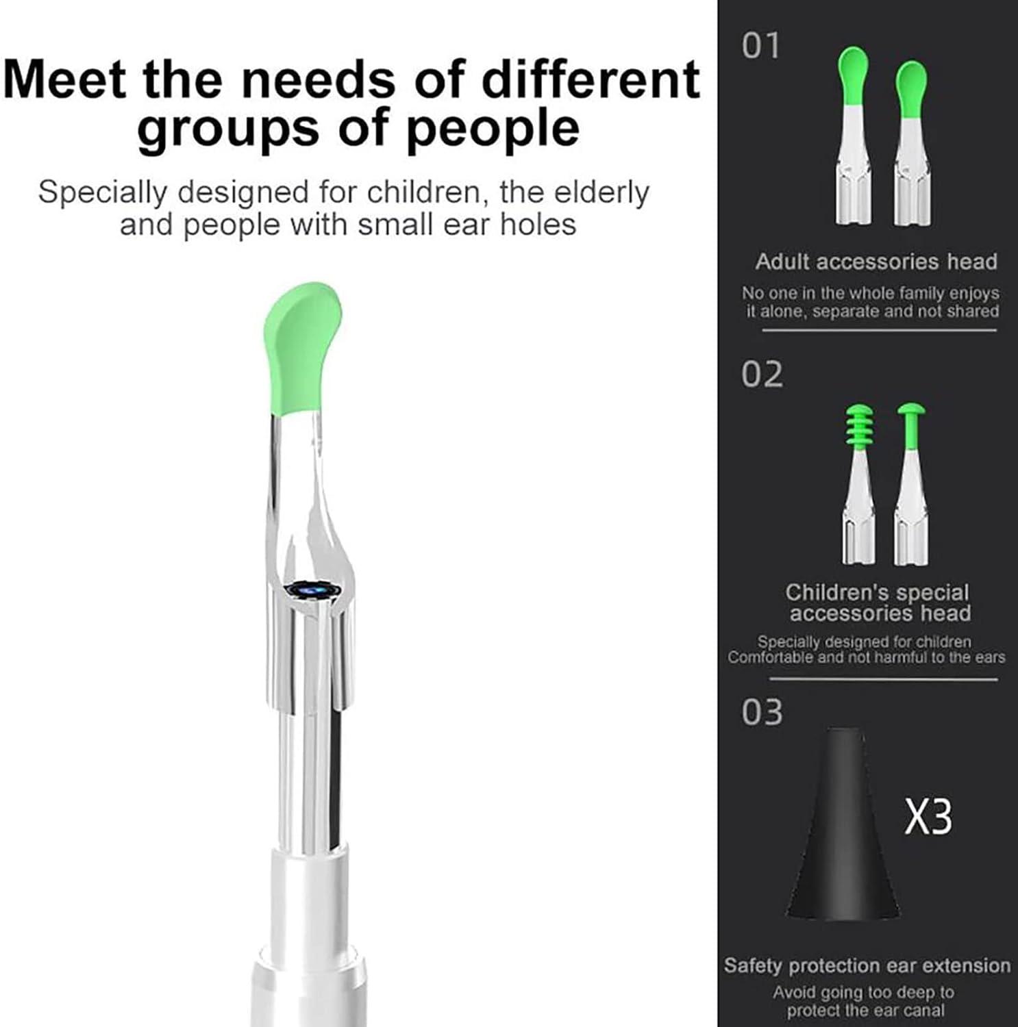 Visual Ear Spoon Endoscope with LED Lights - 7-inch HD Screen Otoscope ...