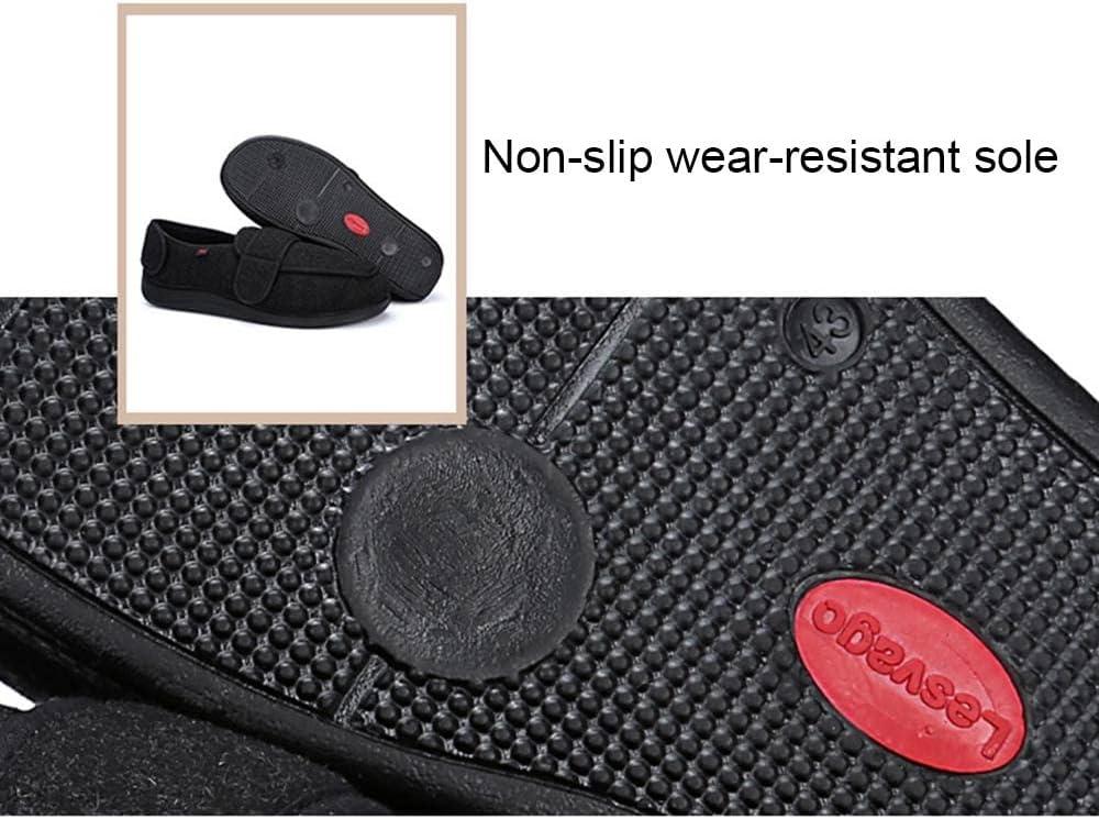 Yytcsjz Adjustable Extra Wide Diabetic Edema Boots Slippers for Men ...