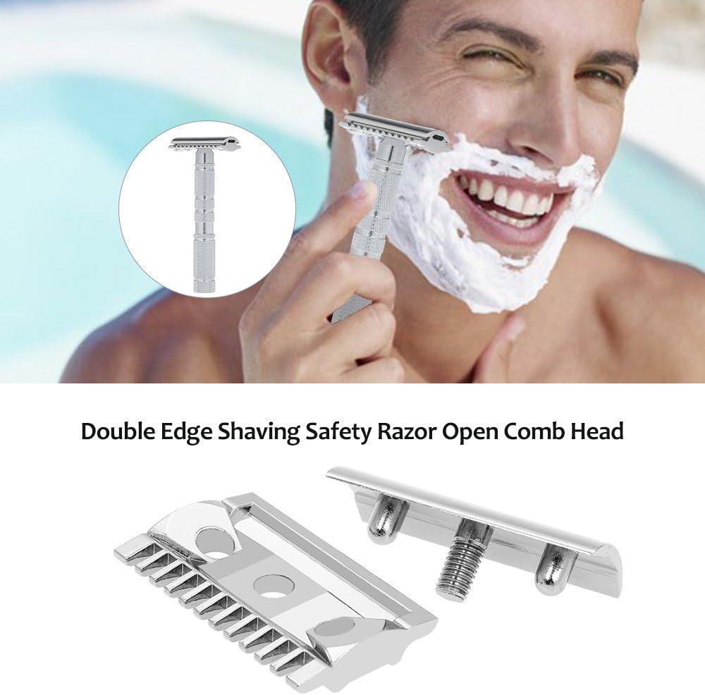 Double Edge Shaving Razor - Open Comb Head Men's Shaver Tool for ...
