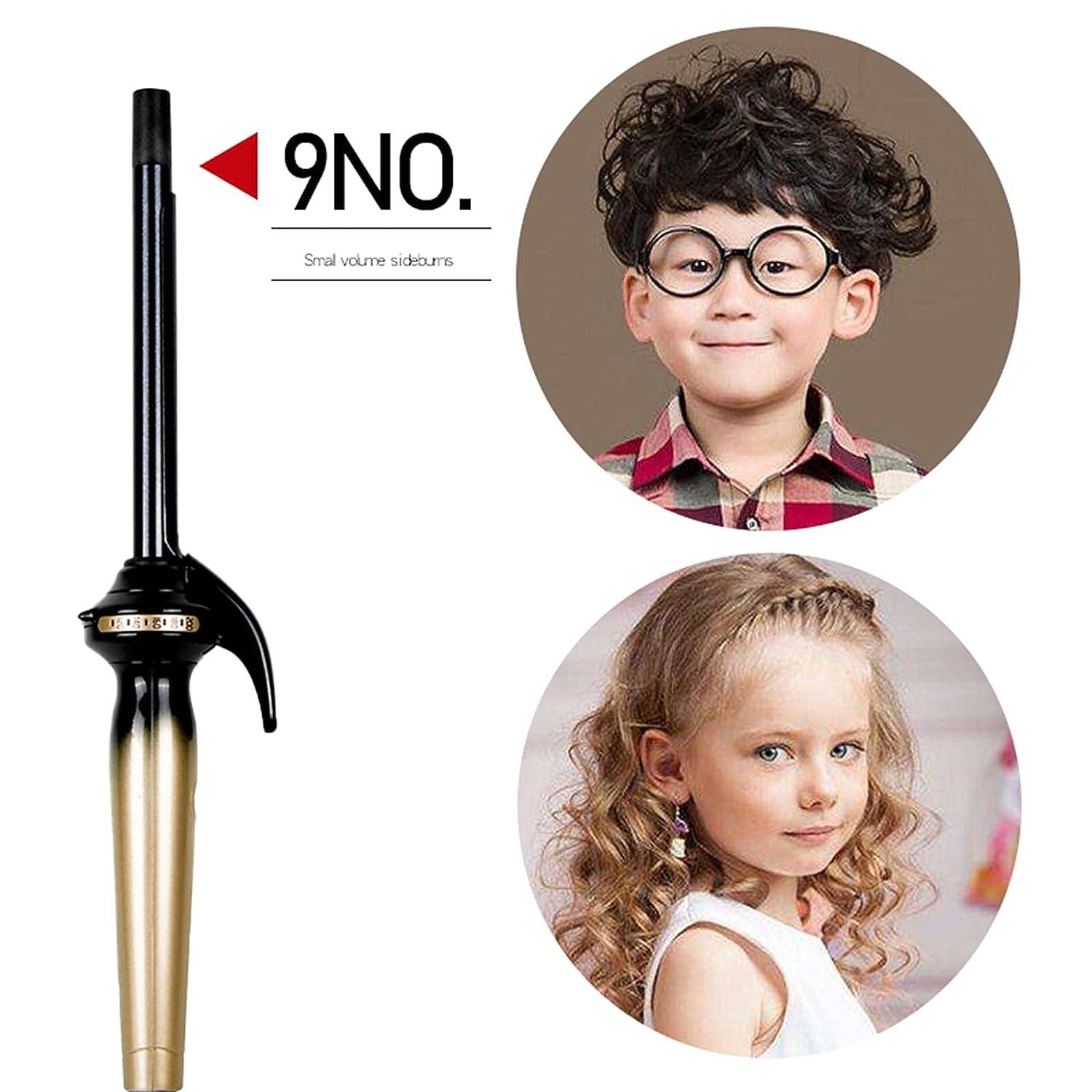 JYDPRO 9MM Ceramic Thin Curler Iron 3/8 Inch | Small Barrel Curling ...