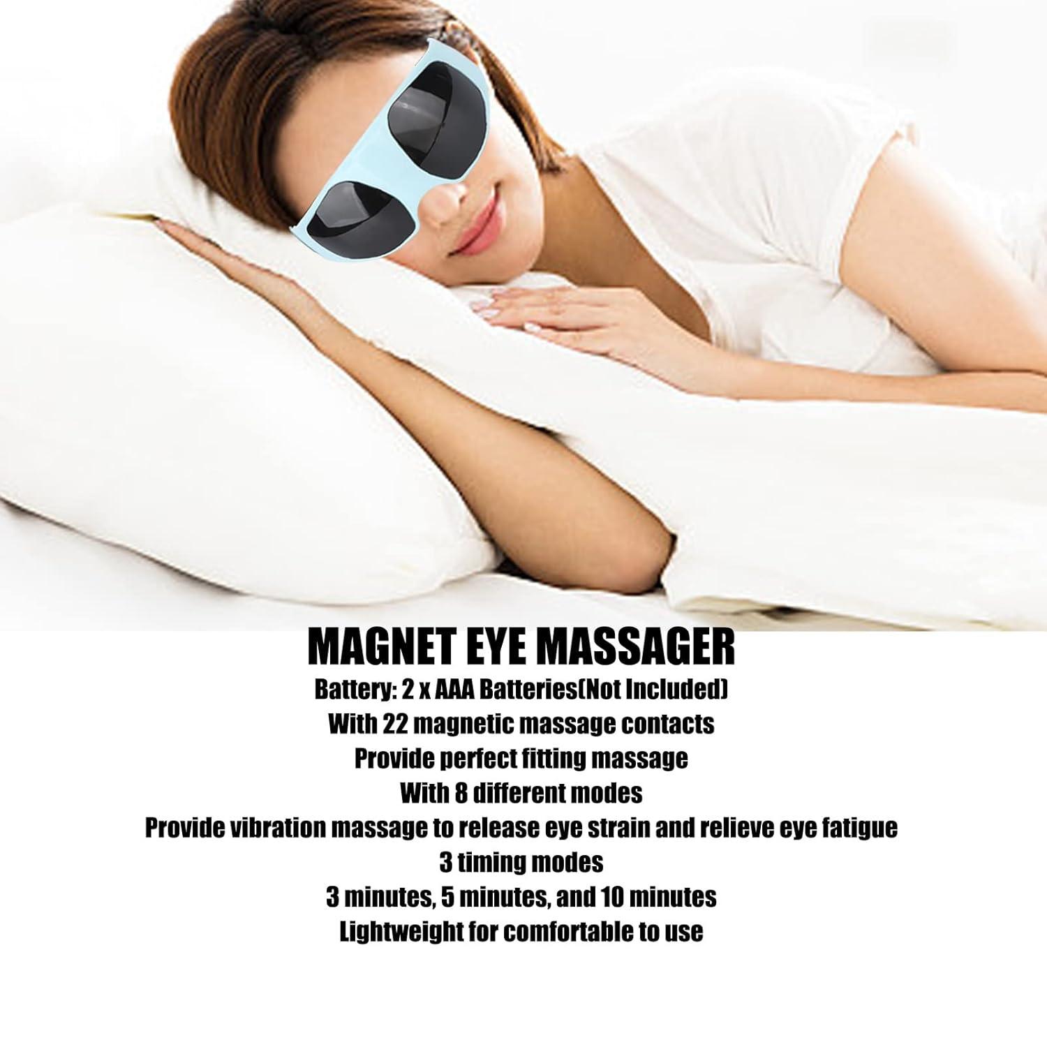 Eye Massage Device with Vibration - 8 Modes for Dark Circles Tear Bags ...