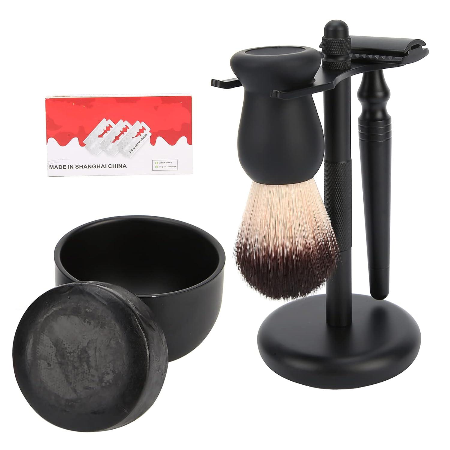 Premium Shaving Set for Men - Razor Sandalwood Cream Pre-Shave Oil ...