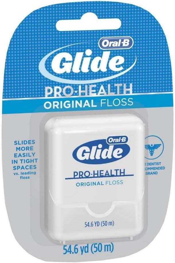 GLIDE Unflavored Dental Floss - 50 Meters | Superior Cleaning for ...