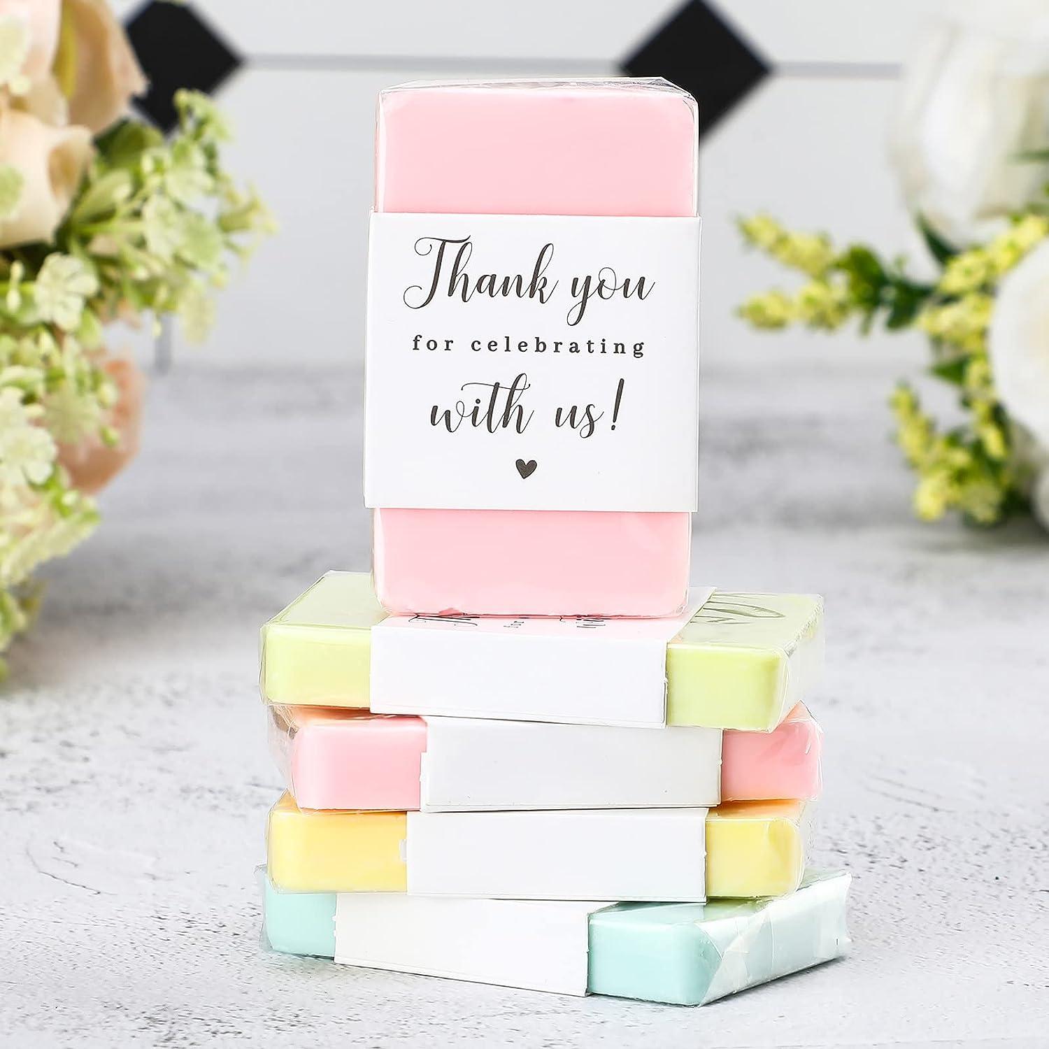 60 Mini Soap Favors Gift Set - Small Scented Bars for Hands & Body ...