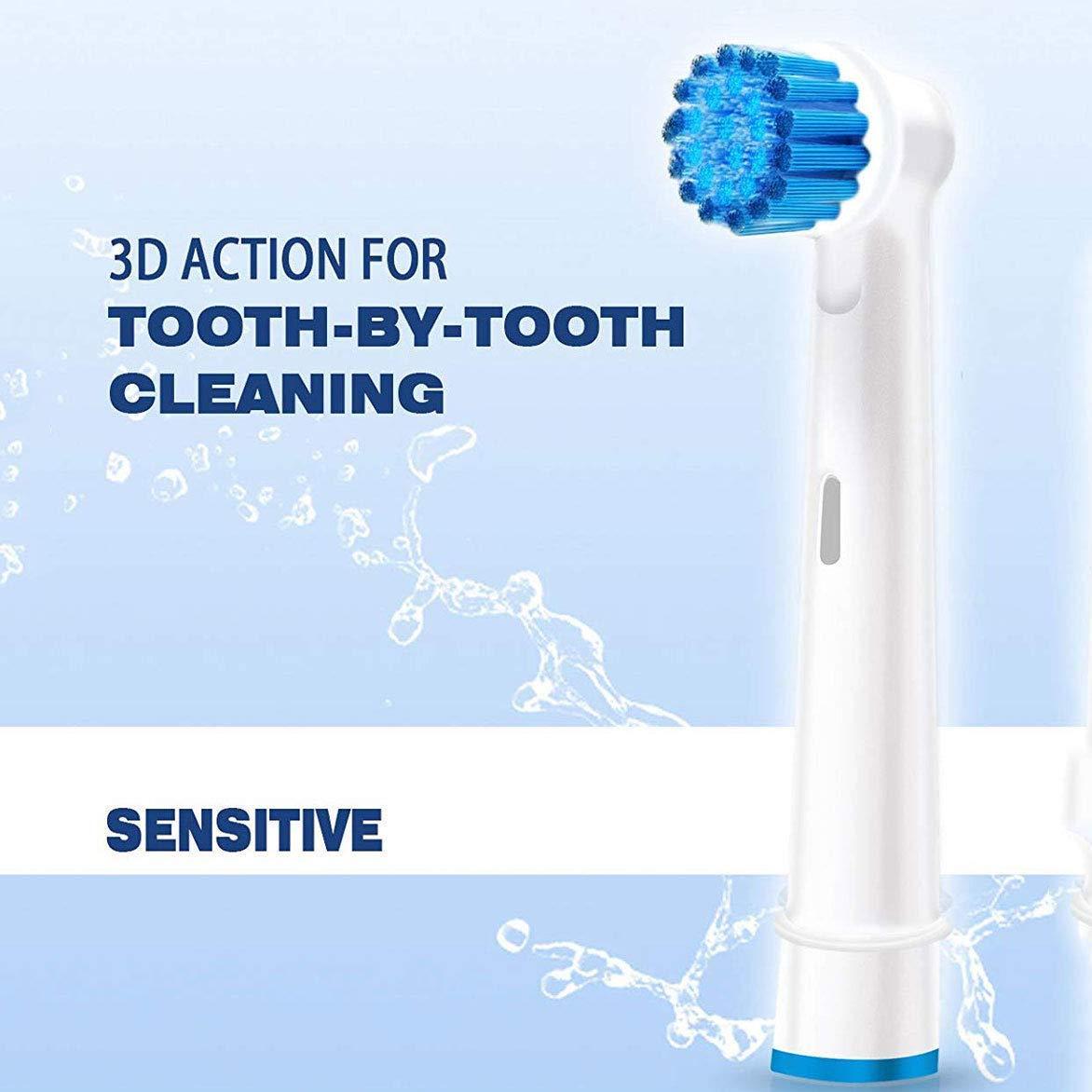 SensiCare 4 Pack: Compatible Sensitive Toothbrush Heads for Braun Oral ...