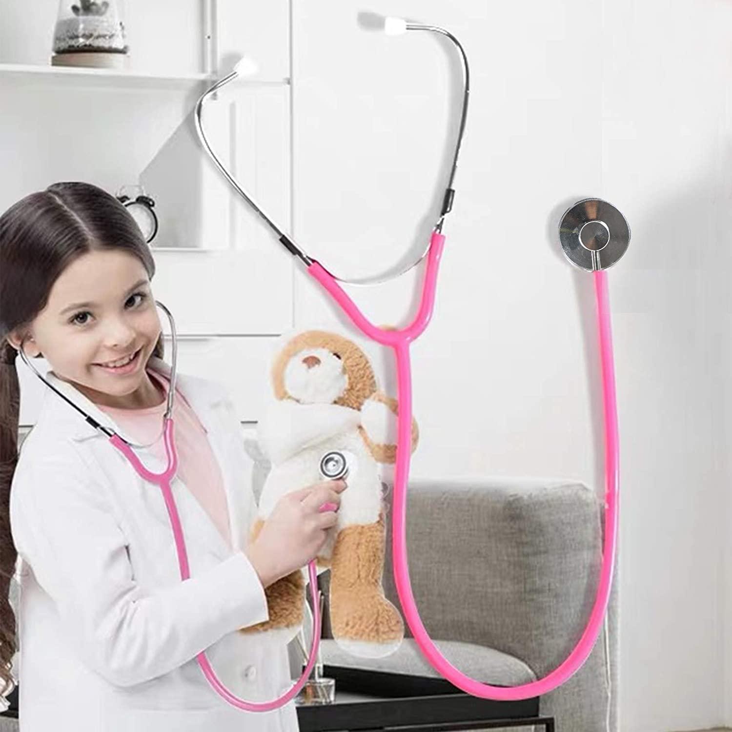 MorTime Dual Head Stethoscope for Kids Cosplay - Pink (1 pc) | Buy Now ...