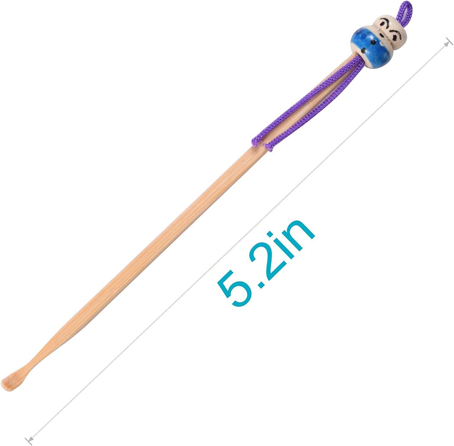 10pcs Bamboo Ear Pick Ear Cleaner Ear Spoon - Earwax Curette Remover ...