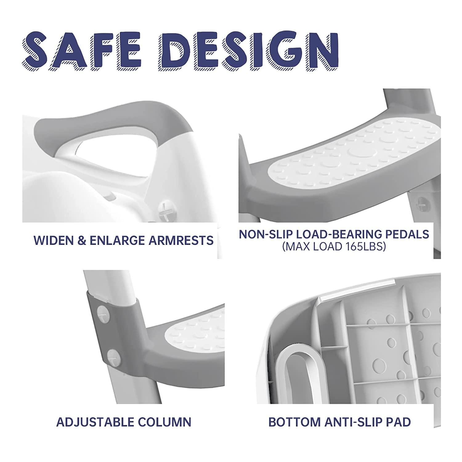Potty Training Seat with Step Stool Ladder - Gentle Monster Toddler ...