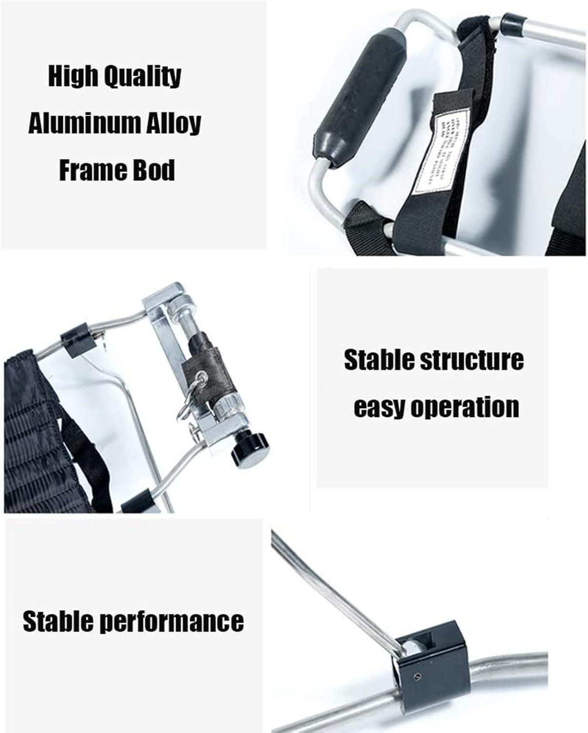 Adjustable Leg Traction Frame - Aluminum Alloy Set with 4 Belts for ...