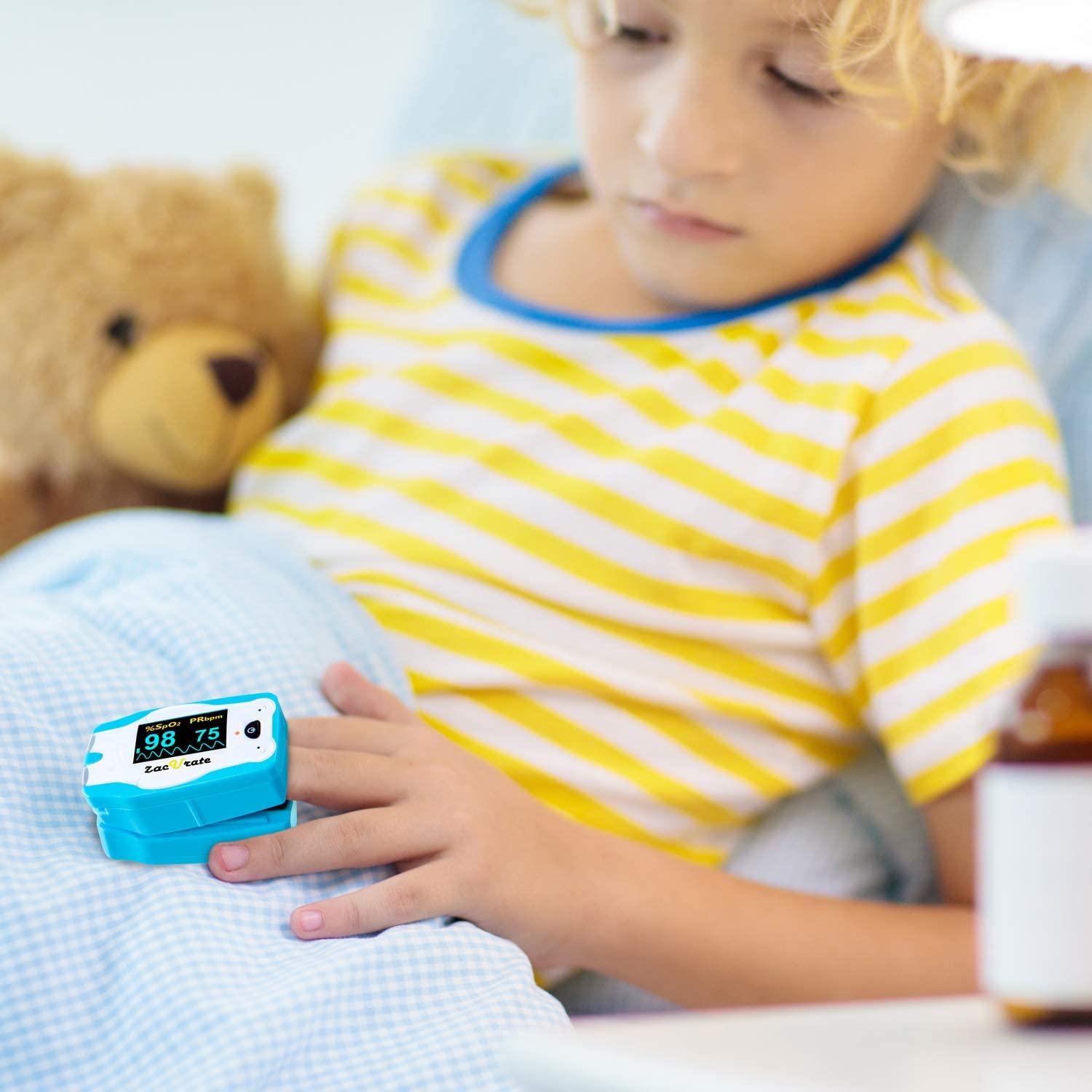 Zacurate Children's Pulse Oximeter - Adorable Animal Theme, Blood ...