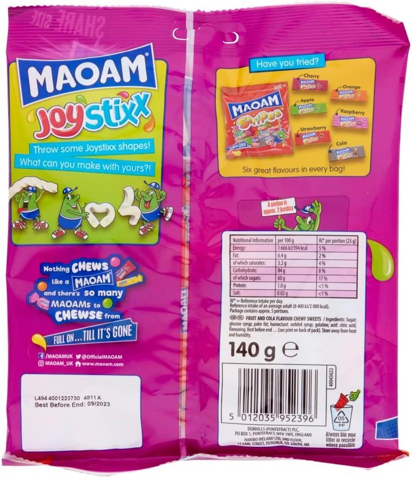 HARIBO MAOAM Joystixx Sweets Sharing Bags Case 14 x 140g | Buy Now with ...