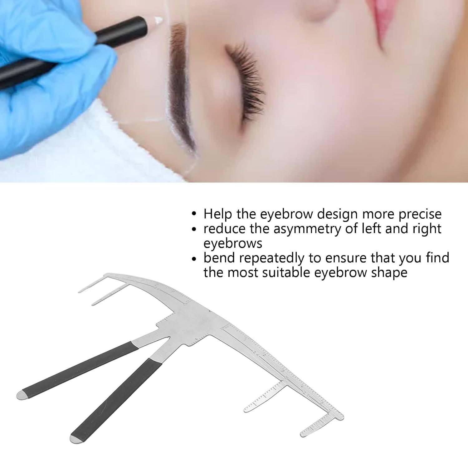 Buy Stainless Steel Eyebrow Ruler - 3 Point Positioning Measurement ...