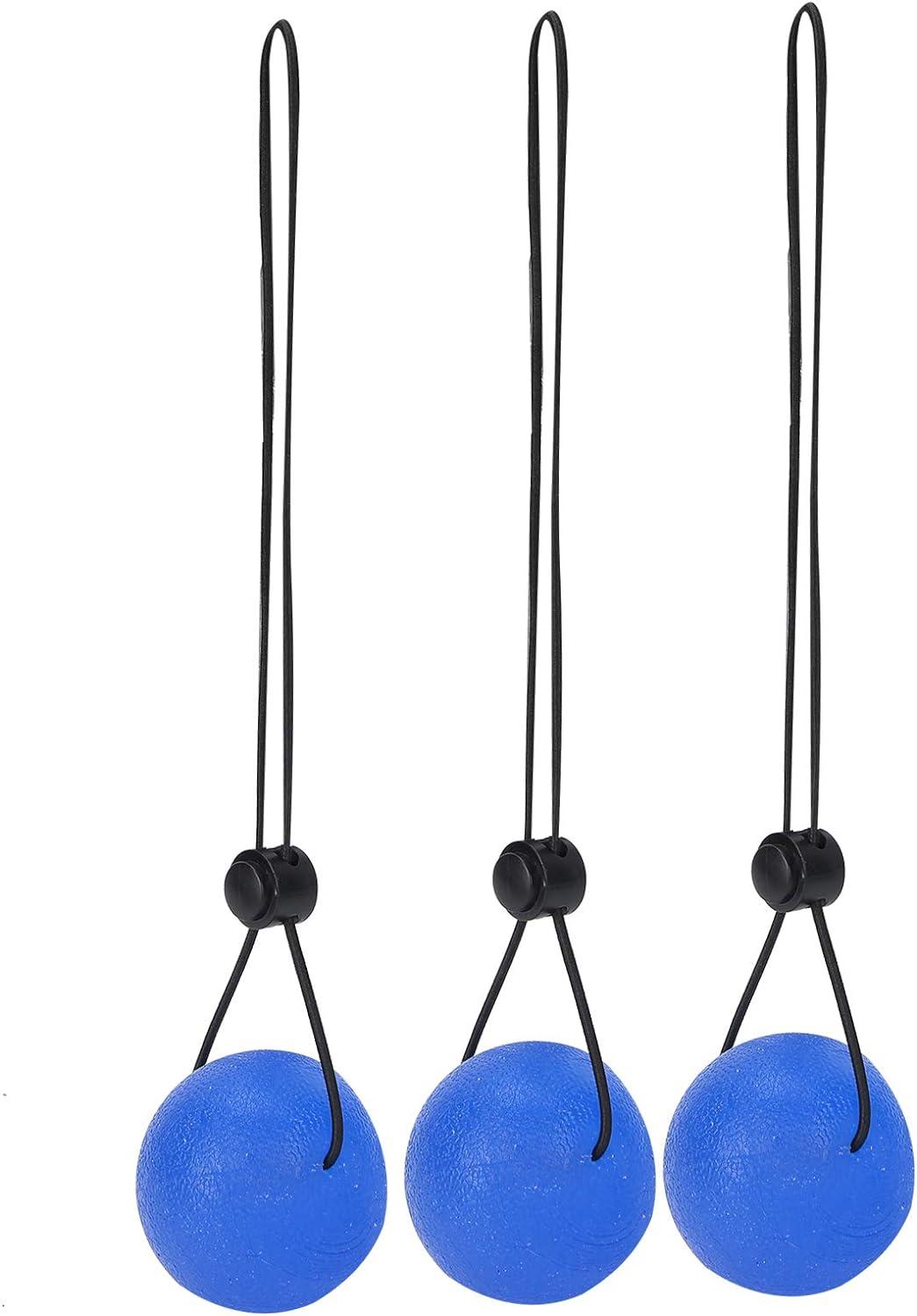 Safe Stress Relieve Grip Ball Squeezing Balls with Bungee Cord 3pcs ...