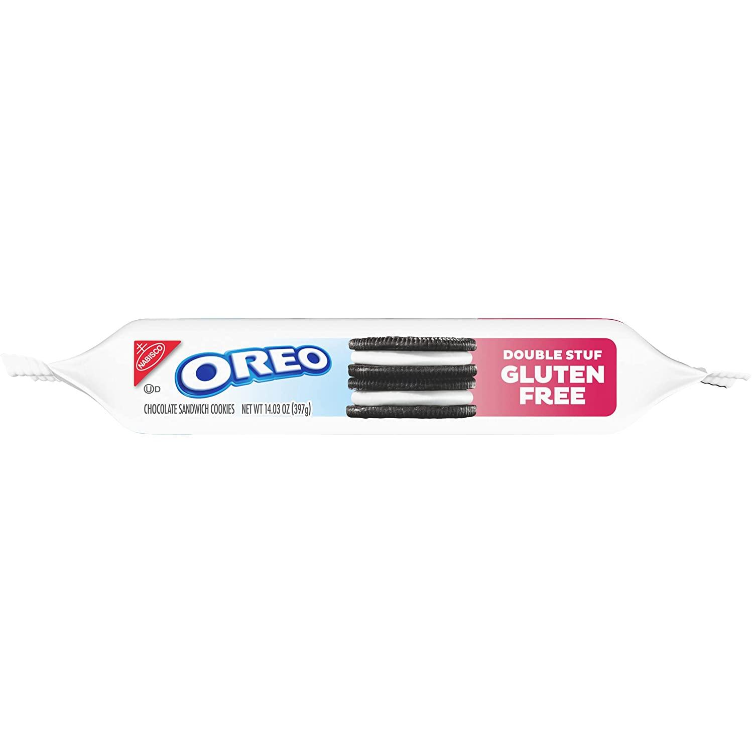 OREO Double Stuf Gluten Free Chocolate Sandwich Cookies - 14.03 oz ...