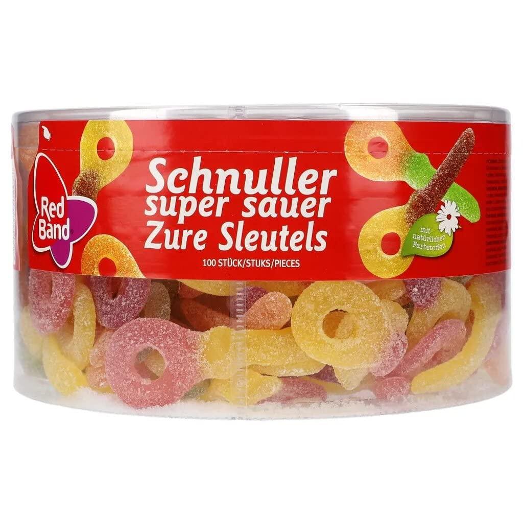 Buy Red Band Fruit Gum Schnuller Super Sauer - 1.2 kg | Sour & Sweet ...