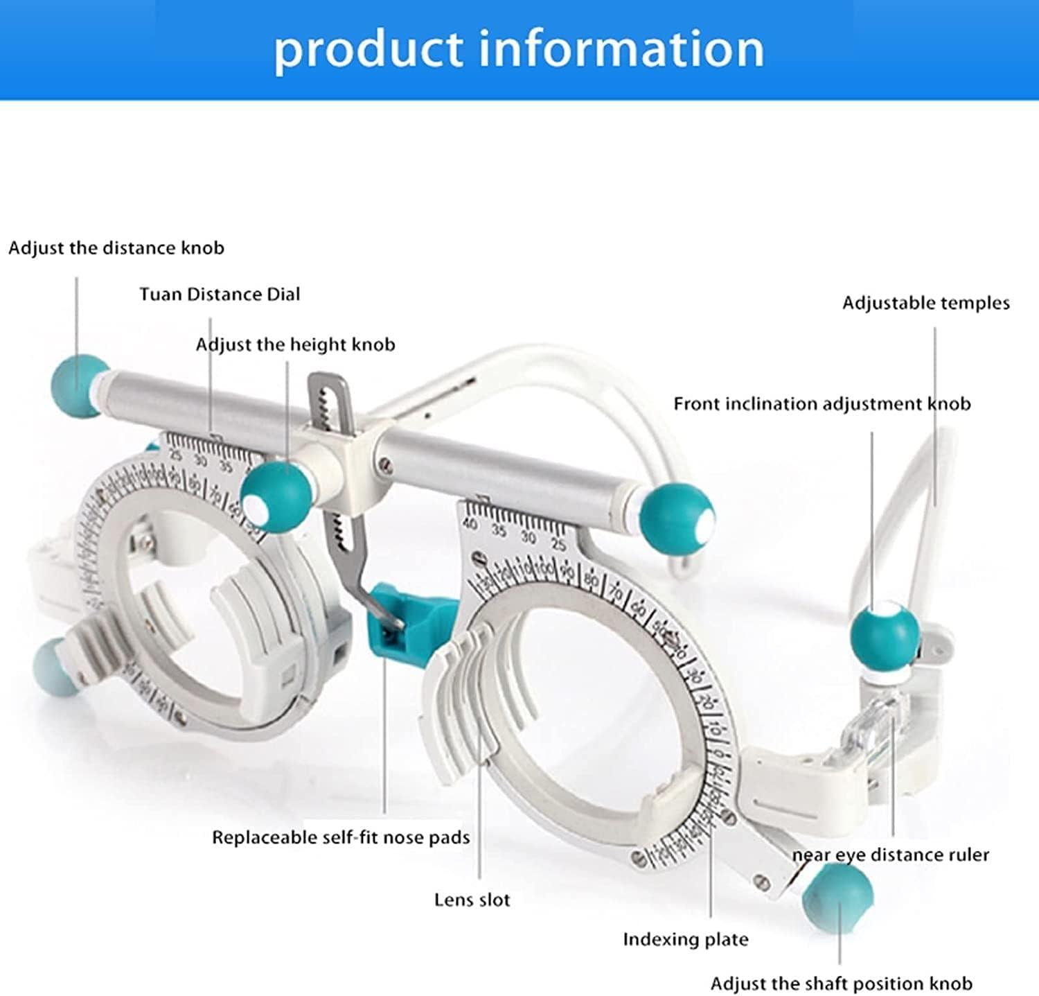 Walkpyyds Optical Test Lens Frame - PD 48-80 mm Adjustable Titanium ...