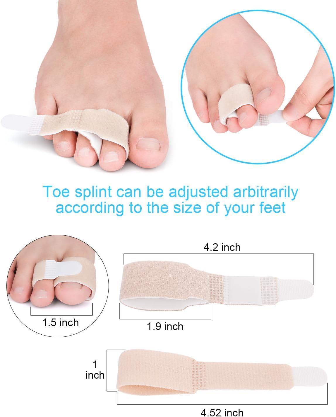 12 Pack Fabric Hammer Toe Corrector - Reusable Toe Protectors for ...