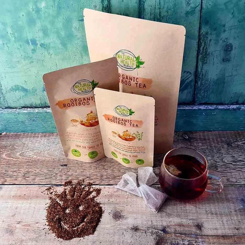 Organic Rooibos Tea by The Natural Health Market - Plastic-Free Pyramid ...
