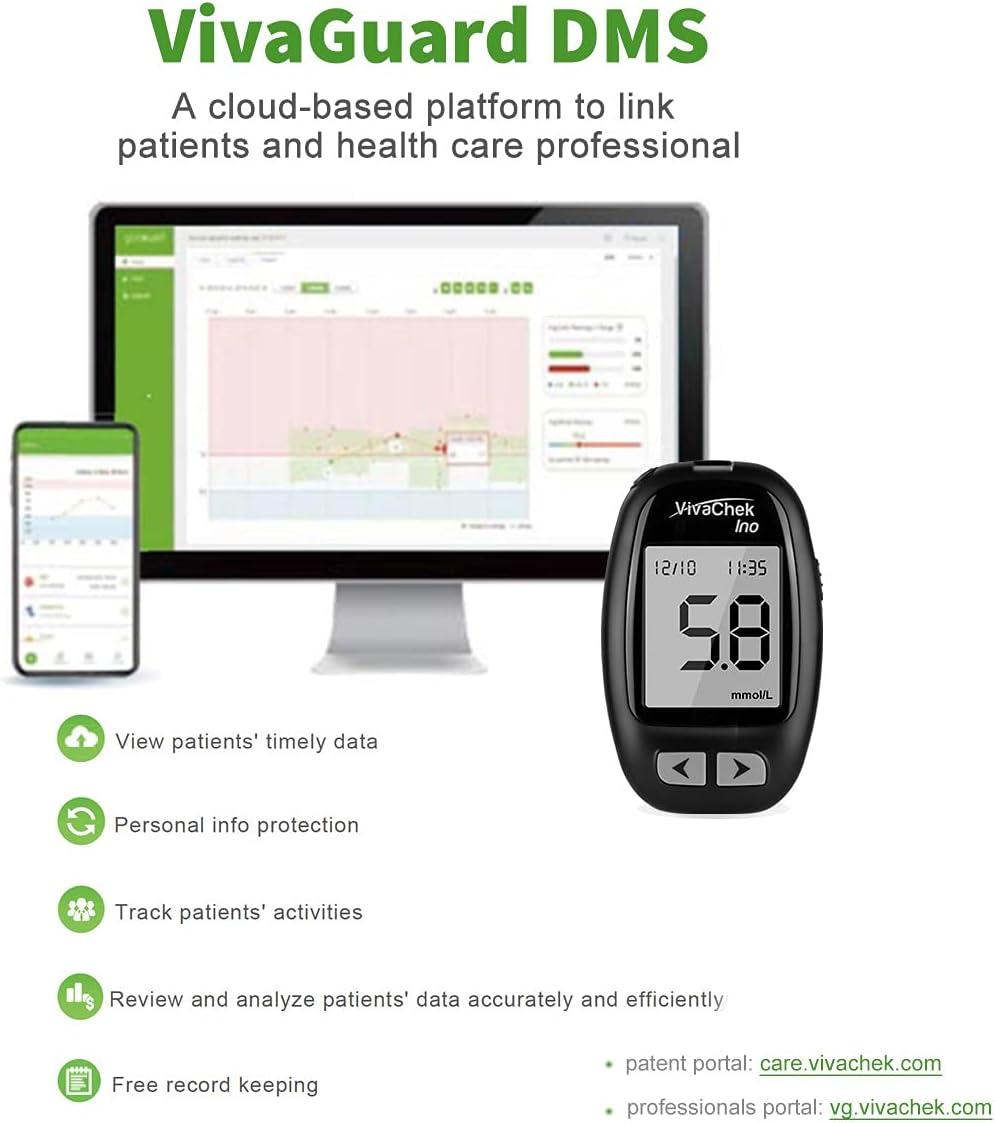 VivaChek Ino Glucometer: Diabetes Test Kit 2021 Upgrade with USB Data ...