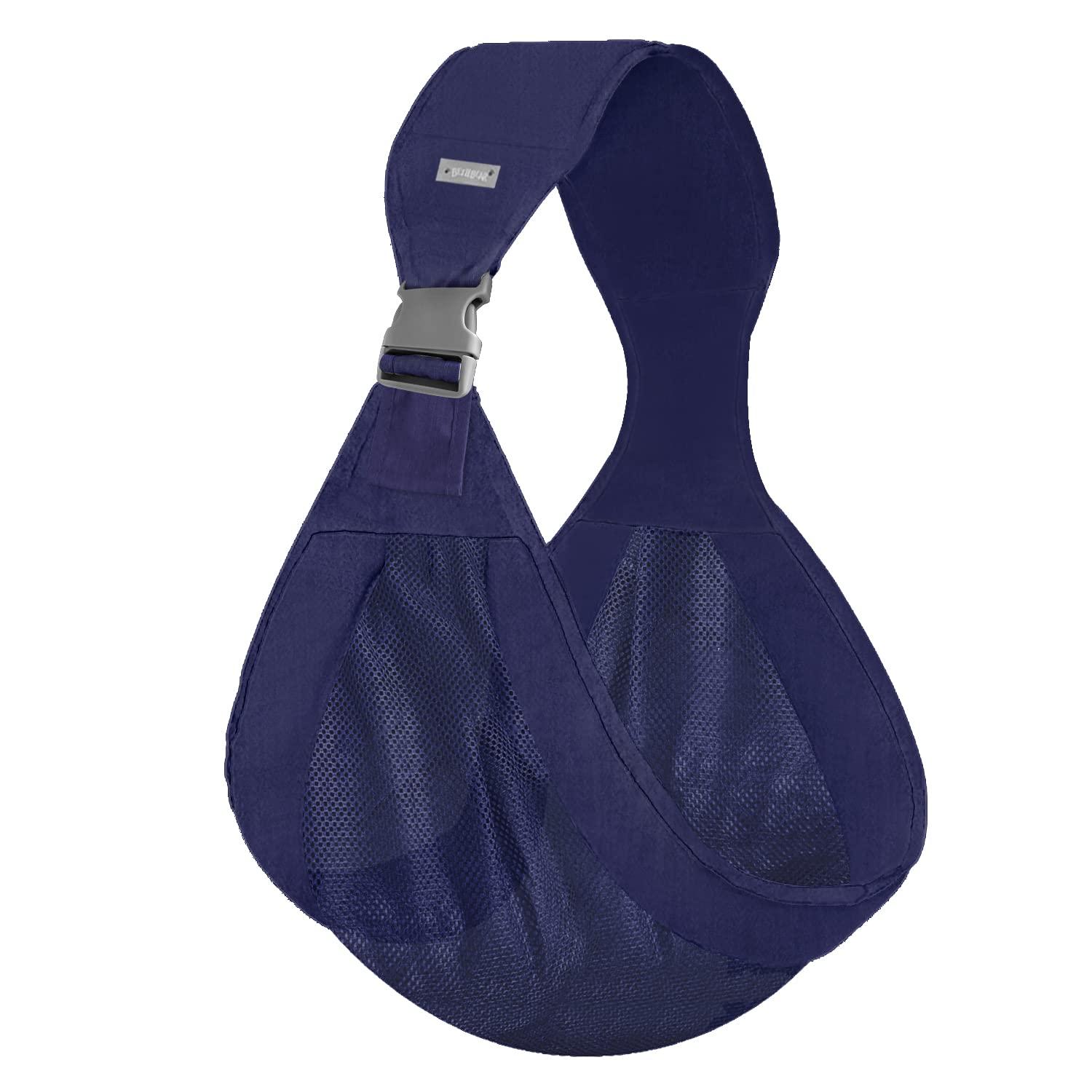 Adjustable Labor-Saving Baby Sling Carrier - Dark Blue | For Newborn to ...