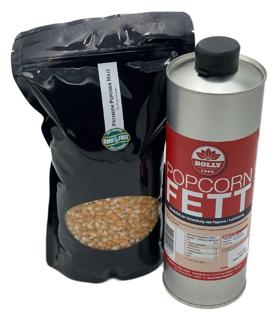 Buy Premium Popcorn Set: 1L Popcorn Oil & 1kg Cinema-Quality Popcorn ...