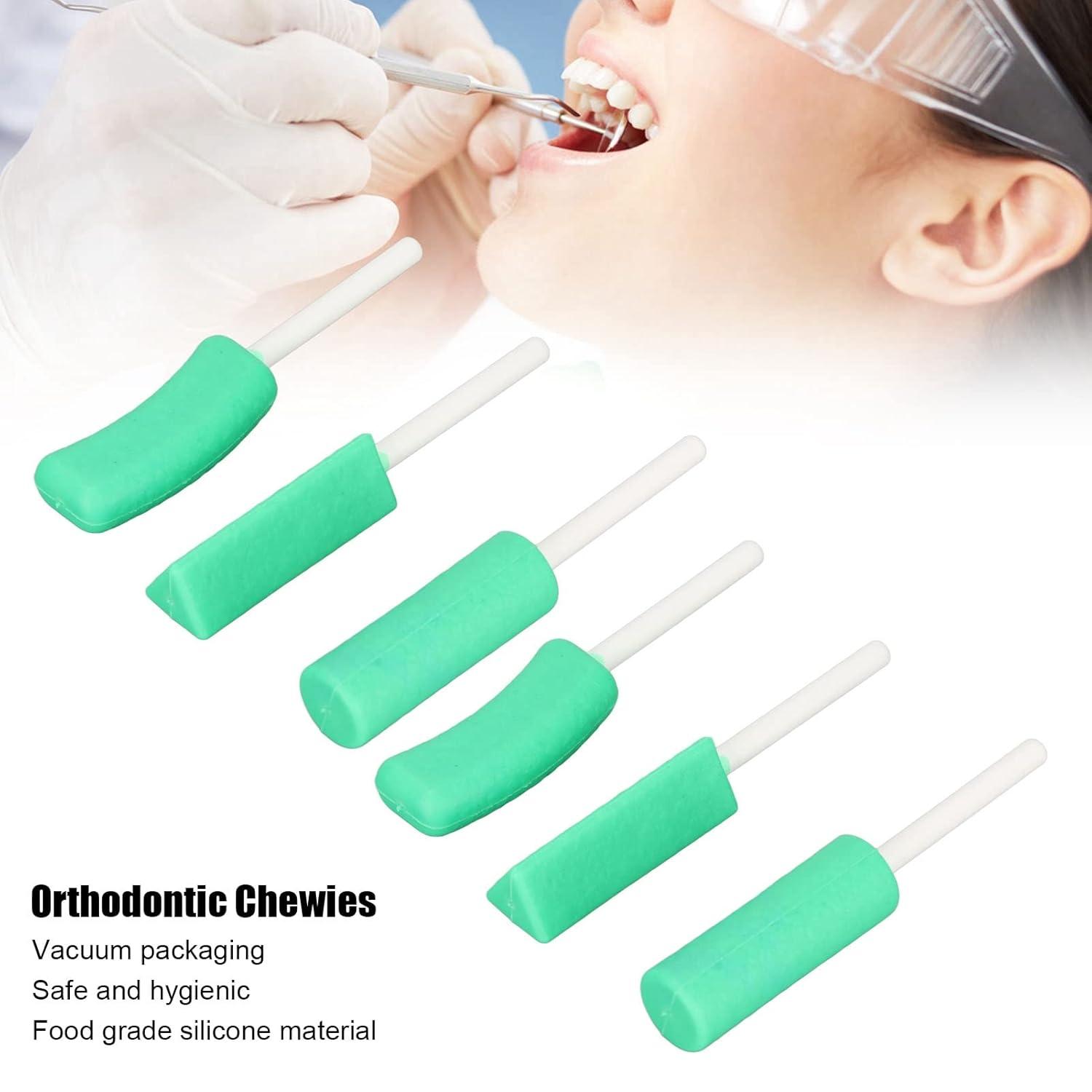 Orthodontic Aligner Chewies - 6pcs Green Aligner Tray Seaters for ...