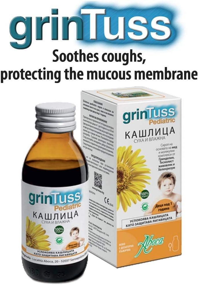 Aboca GrinTuss Pediatric Syrup 180g - Natural Relief for Children | Buy ...