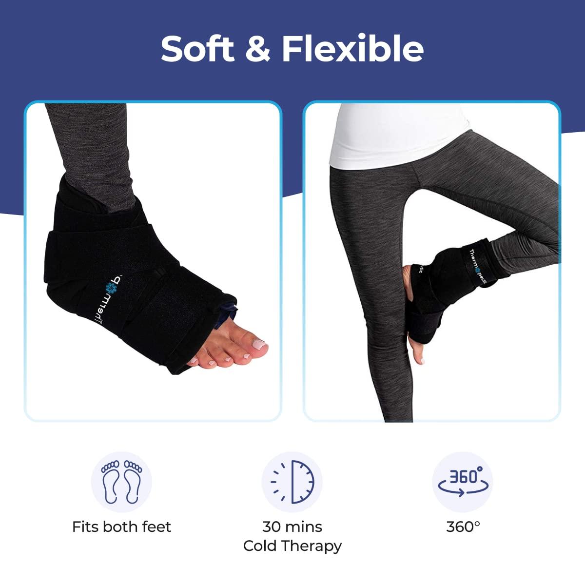 Thermopeutic Ice Gel Wrap for Foot & Ankle - Cold Compression for ...