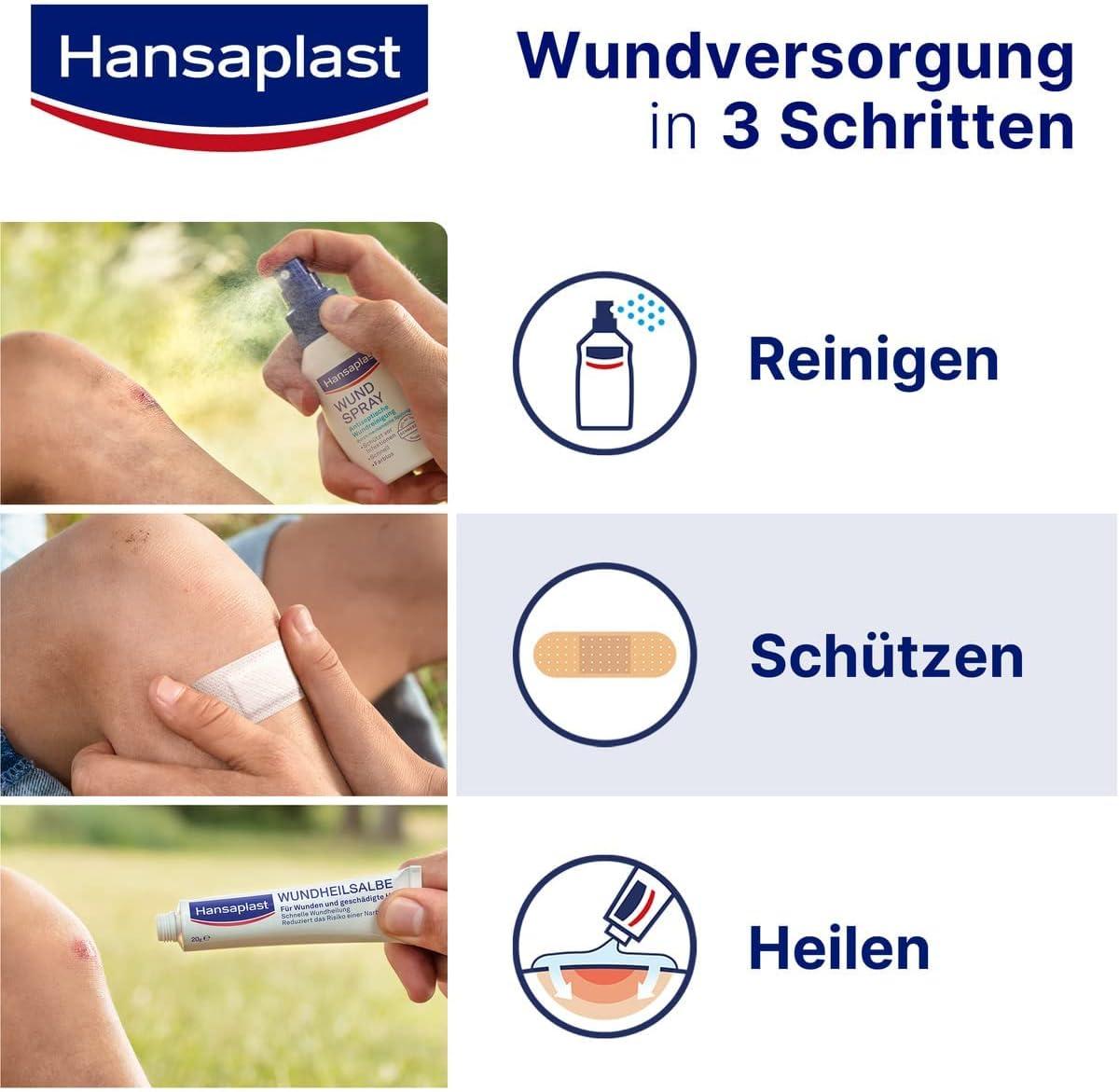 Hansaplast Sensitive Skin Tone Plaster Light - 20 Hypoallergenic Strips ...