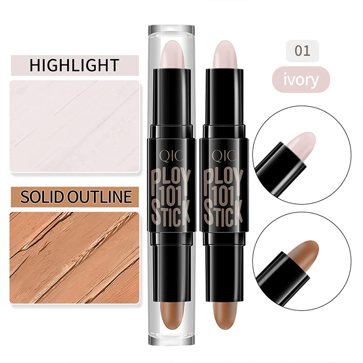 2-in-1 Highlight Contour Stick | Cruelty-Free Makeup | Face Concealer ...