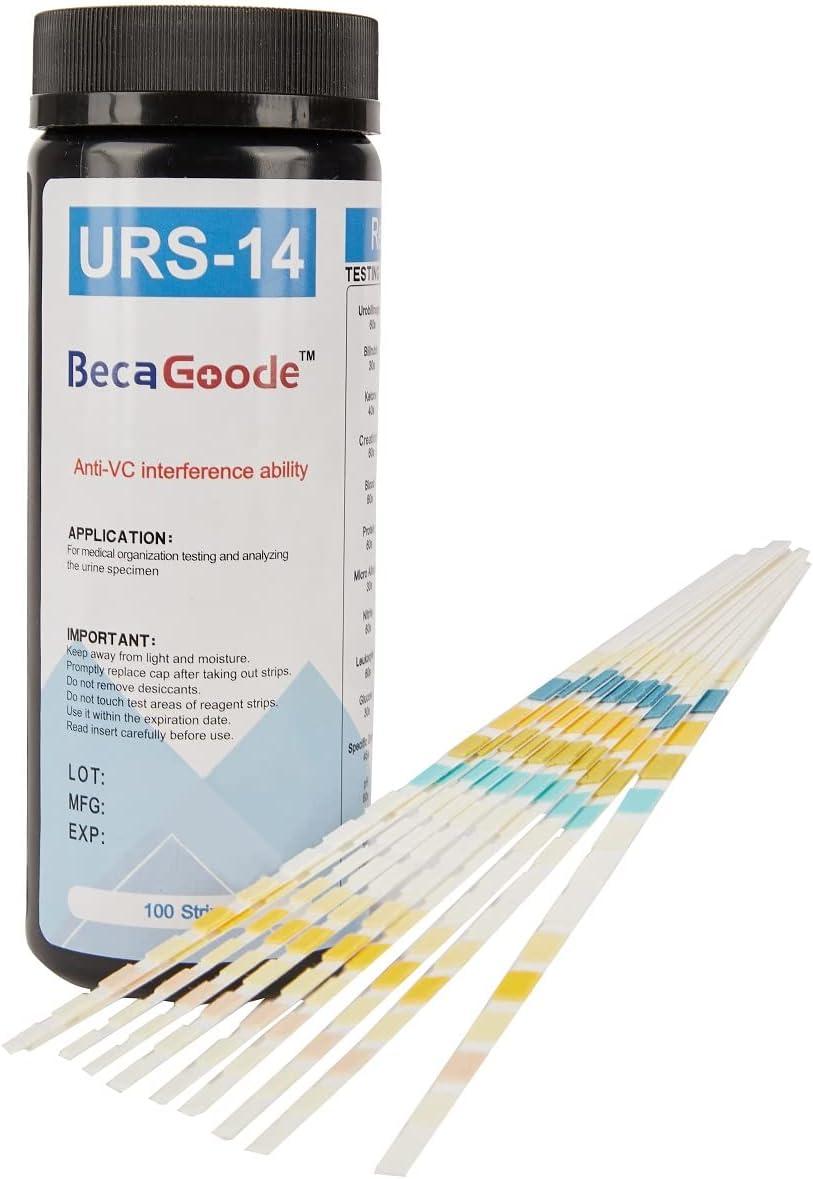 BecaGoode 14 Parameter Urine Test Strips - 100 Count for Accurate ...