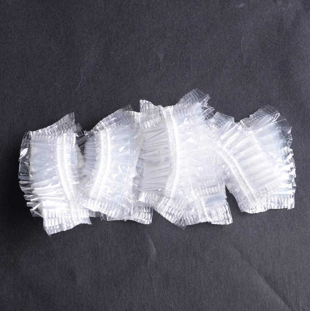 100Pcs Transparent EVA Disposable Ear Covers for Hair Dye - Water-proof ...