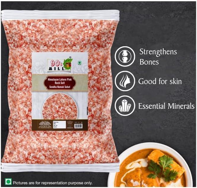 90's MILL Whole Himalayan Pink Rock Salt Chunks | Sendha Namak Sabut ...