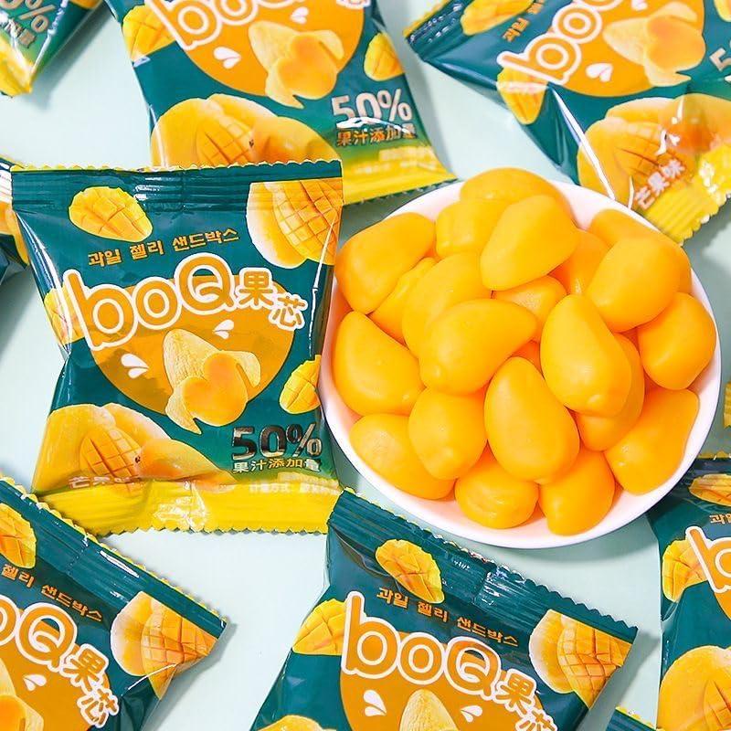 Peeled Mango Soft Candy Fruit Juice Fudge Gummies Sweet Snacks 50% ...