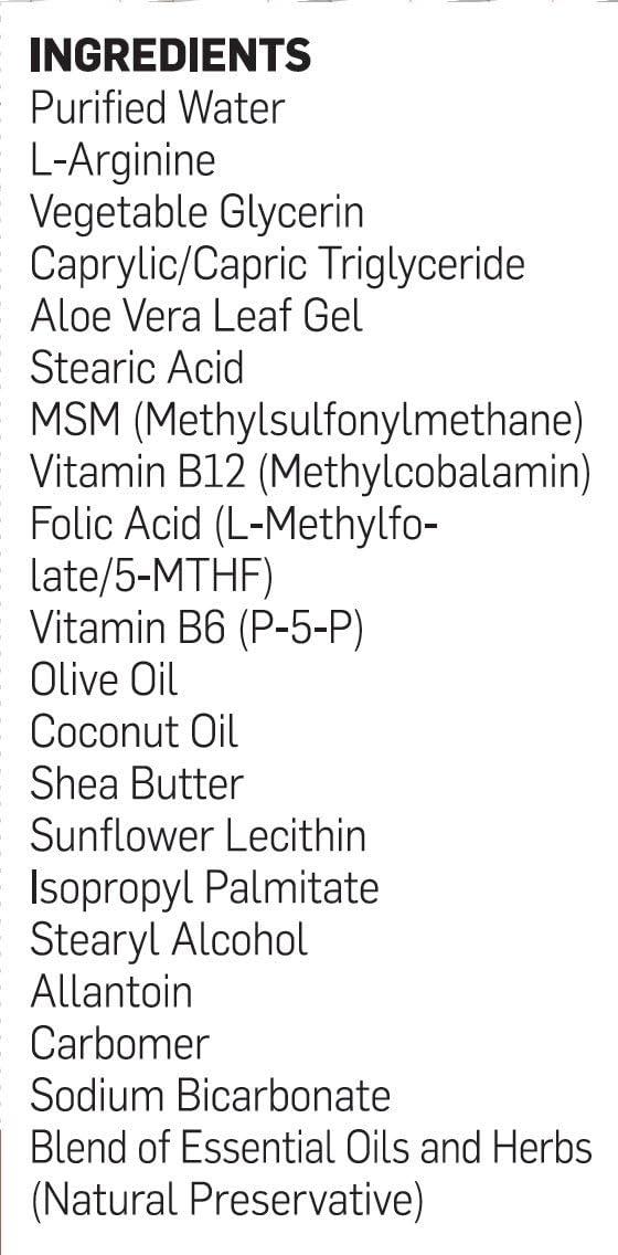 INNERGIZE B12 Cream with B6, L-Arginine - Neurological & PreWorkout ...